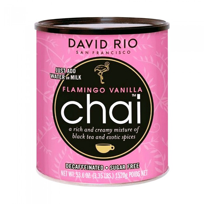 David Rio Flamingo Vanilla Sugarfree Decaf Chai - David Rio